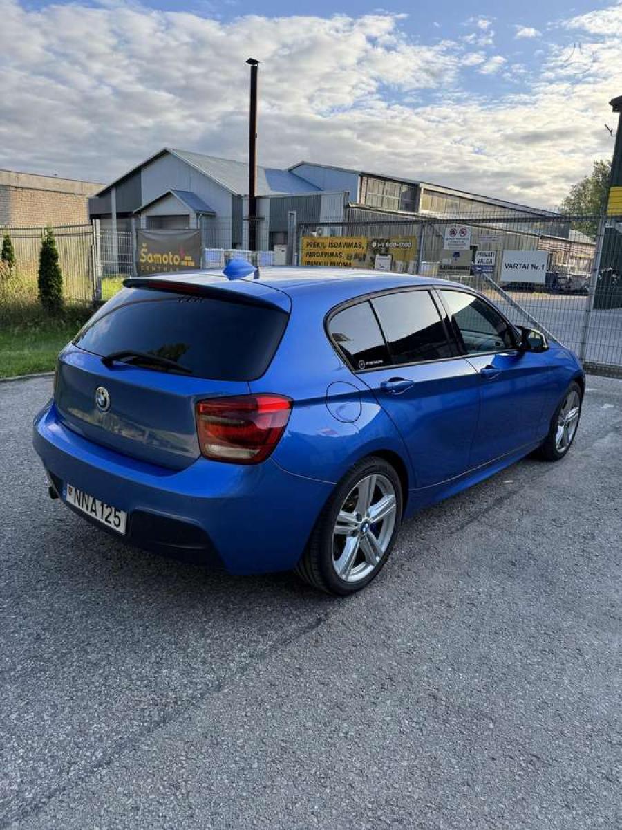 Blue BMW 120 2013 in Kazlu Ruda, with an engine capacity of 2.00 L and mileage of 285 thousand km for 6700 €, photo 14 on AUTOMOTO.COM.LV