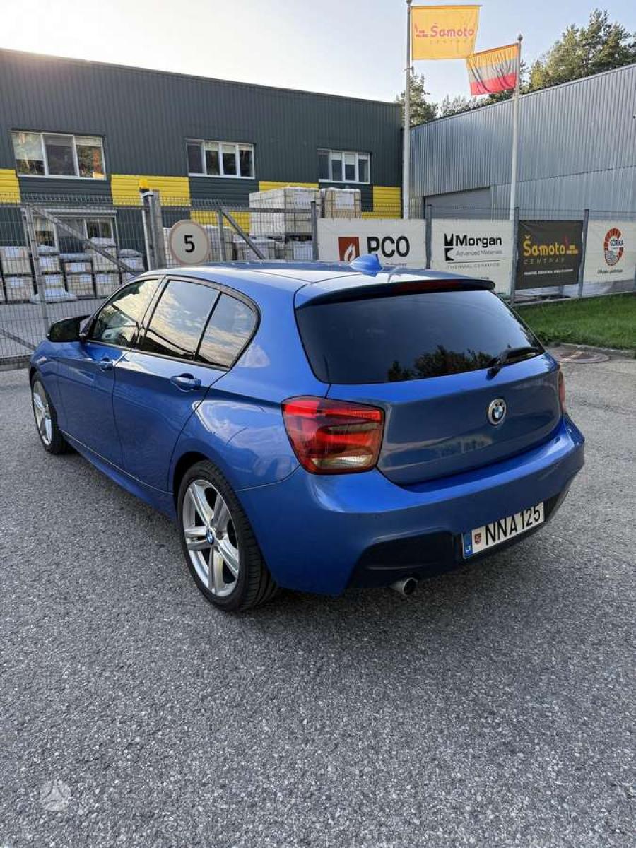 Blue BMW 120 2013 in Kazlu Ruda, with an engine capacity of 2.00 L and mileage of 285 thousand km for 6700 €, photo 15 on AUTOMOTO.COM.LV