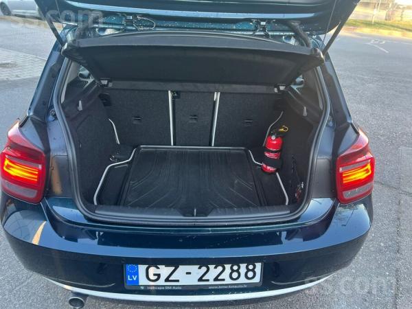 Blue BMW 120 2014 in Riga, with an engine capacity of 2.00 L and mileage of 117 thousand km for 9500 €, photo 9 on AUTOMOTO.COM.LV