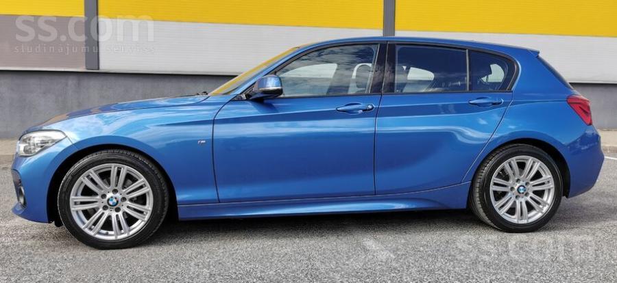 Blue BMW 120 2016 in Riga, with an engine capacity of 1.60 L and mileage of 0 thousand km for 9499 €, photo 5 on AUTOMOTO.COM.LV