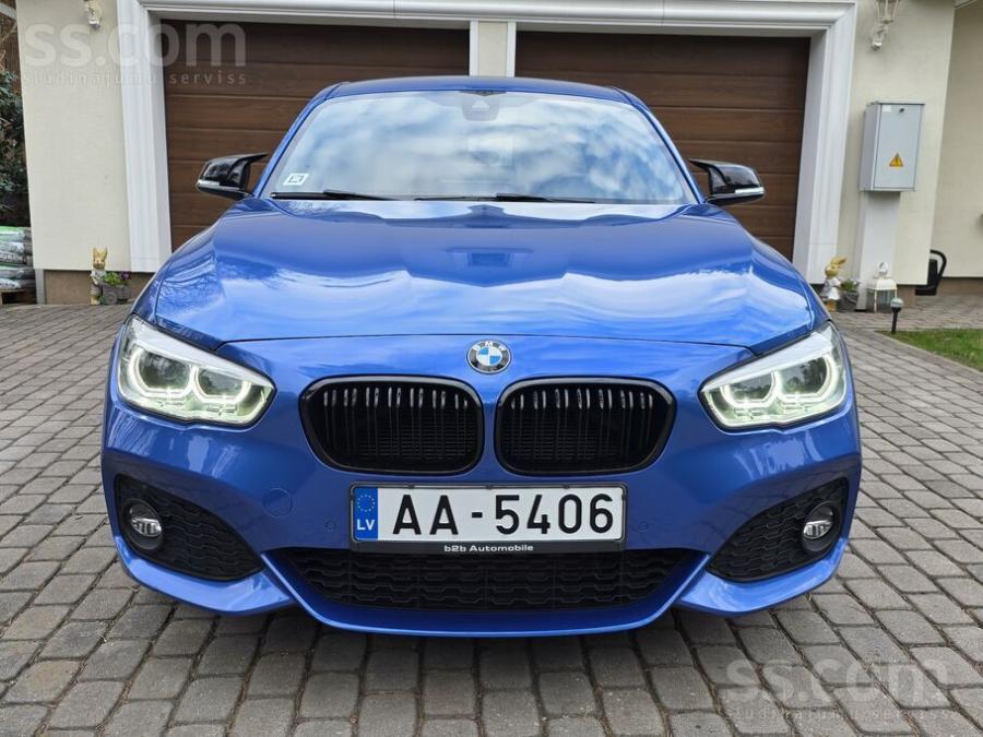 Blue BMW 120 2017 in Riga, with an engine capacity of 2.00 L and mileage of 102 thousand km for 17900 €, photo 2 on AUTOMOTO.COM.LV