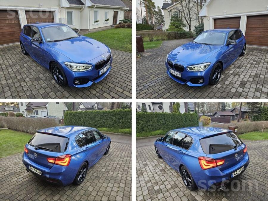 Blue BMW 120 2017 in Riga, with an engine capacity of 2.00 L and mileage of 102 thousand km for 17900 €, photo 8 on AUTOMOTO.COM.LV