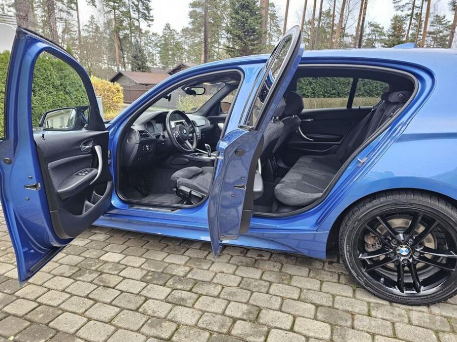 Blue BMW 120 2017 in Riga, with an engine capacity of 2.00 L and mileage of 102 thousand km for 17900 €, photo 9 on AUTOMOTO.COM.LV