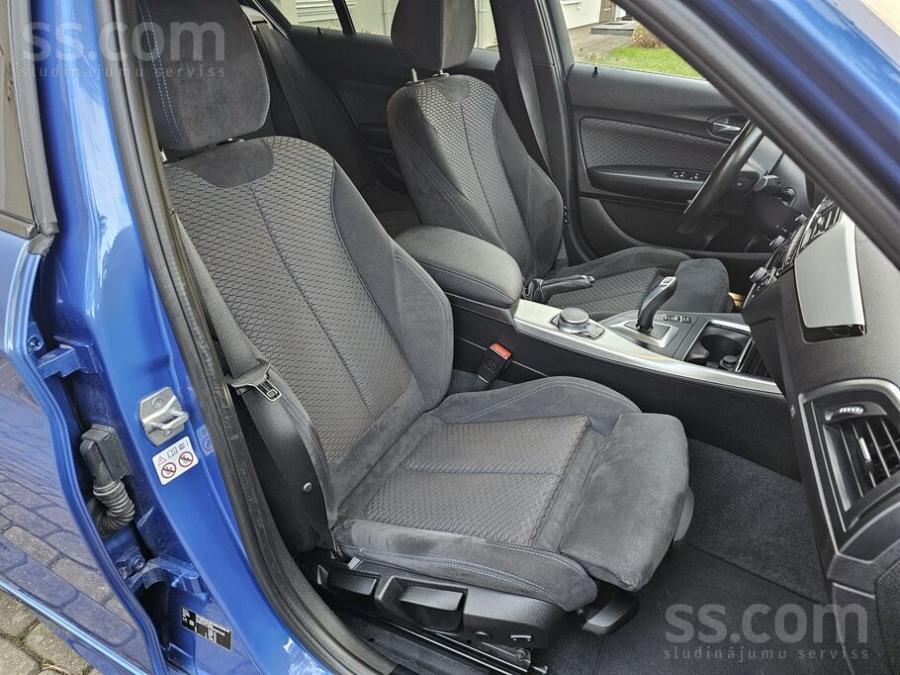 Blue BMW 120 2017 in Riga, with an engine capacity of 2.00 L and mileage of 102 thousand km for 17900 €, photo 15 on AUTOMOTO.COM.LV