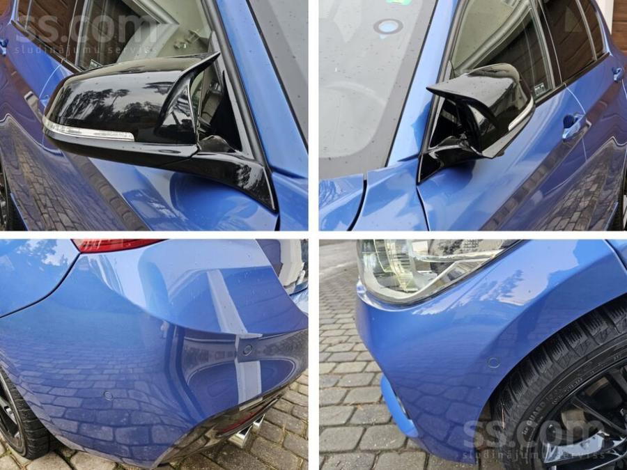 Blue BMW 120 2017 in Riga, with an engine capacity of 2.00 L and mileage of 102 thousand km for 17900 €, photo 34 on AUTOMOTO.COM.LV
