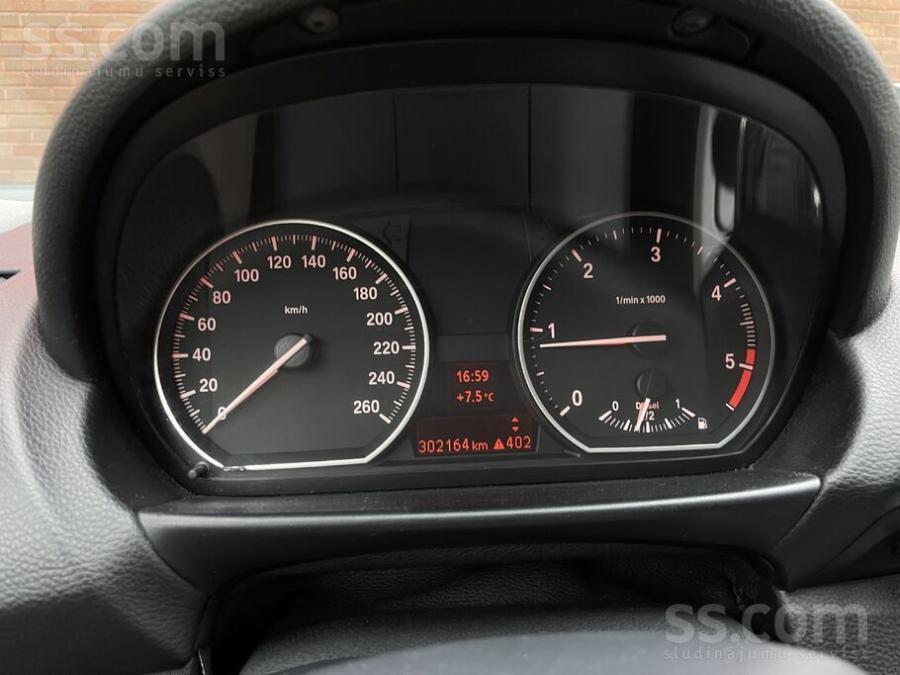 Grey BMW 120 2007 in Riga, with an engine capacity of 2.00 L and mileage of 302 thousand km for 4025 €, photo 17 on AUTOMOTO.COM.LV