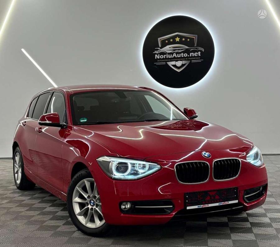 Red BMW 120 2015 in Marijampole, with an engine capacity of 2.00 L and mileage of 232 thousand km for 8200 €, photo 1 on AUTOMOTO.COM.LV