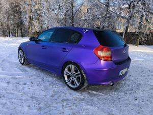 Violet BMW 120 2007 in Siauliai, with an engine capacity of 2.00 L and mileage of 300 thousand km for 4200 €, photo 9 on AUTOMOTO.COM.LV