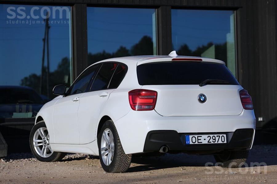 White BMW 120 2012 in Tukums, with an engine capacity of 2.00 L and mileage of 385 thousand km for 6890 €, photo 5 on AUTOMOTO.COM.LV