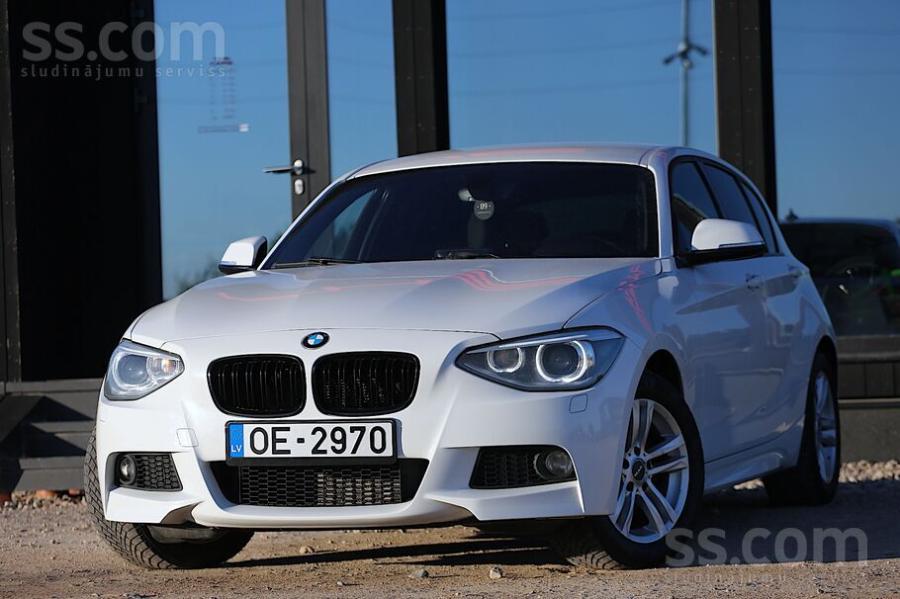 White BMW 120 2012 in Tukums, with an engine capacity of 2.00 L and mileage of 385 thousand km for 6890 €, photo 6 on AUTOMOTO.COM.LV