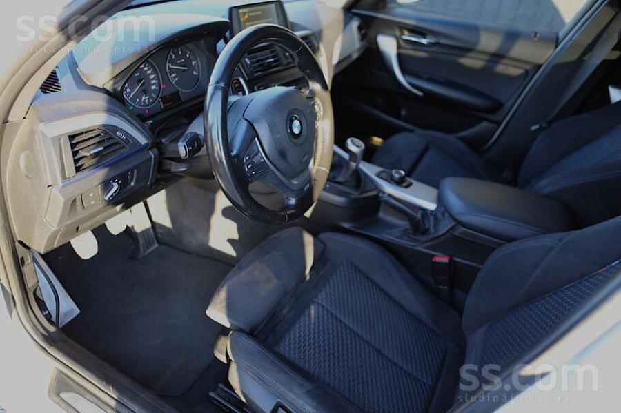 White BMW 120 2012 in Tukums, with an engine capacity of 2.00 L and mileage of 385 thousand km for 6890 €, photo 9 on AUTOMOTO.COM.LV