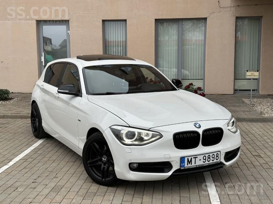 White BMW 120 2013 in Jelgava, with an engine capacity of 2.00 L and mileage of 214 thousand km for 9200 €, photo 1 on AUTOMOTO.COM.LV