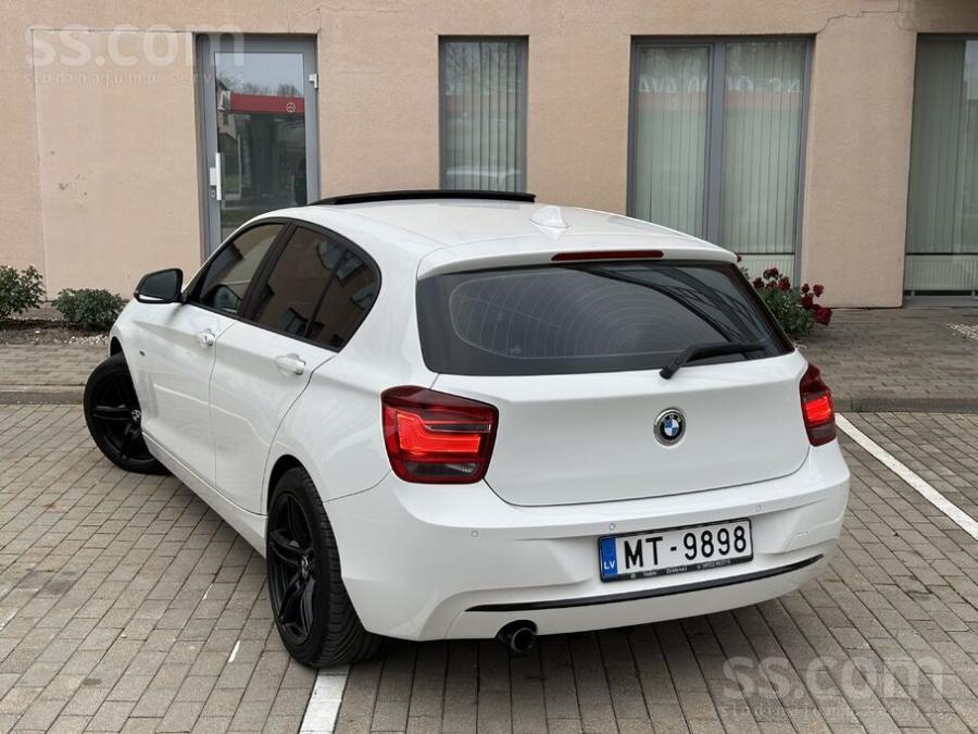 White BMW 120 2013 in Jelgava, with an engine capacity of 2.00 L and mileage of 214 thousand km for 9200 €, photo 5 on AUTOMOTO.COM.LV