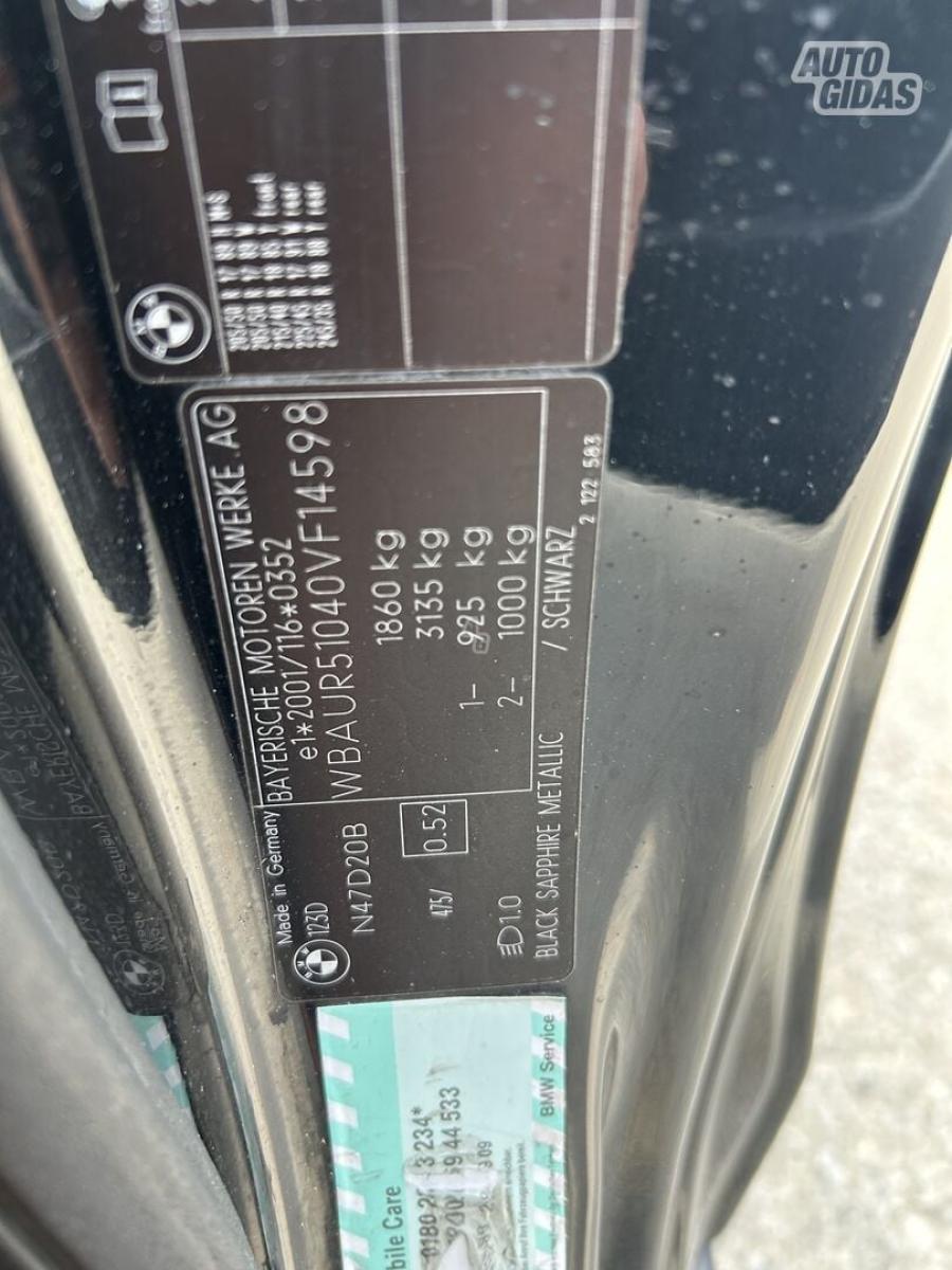 BMW 123 2008 in Marijampole, with an engine capacity of 2.00 L and mileage of 265 thousand km for 5999 €, photo 14 on AUTOMOTO.COM.LV