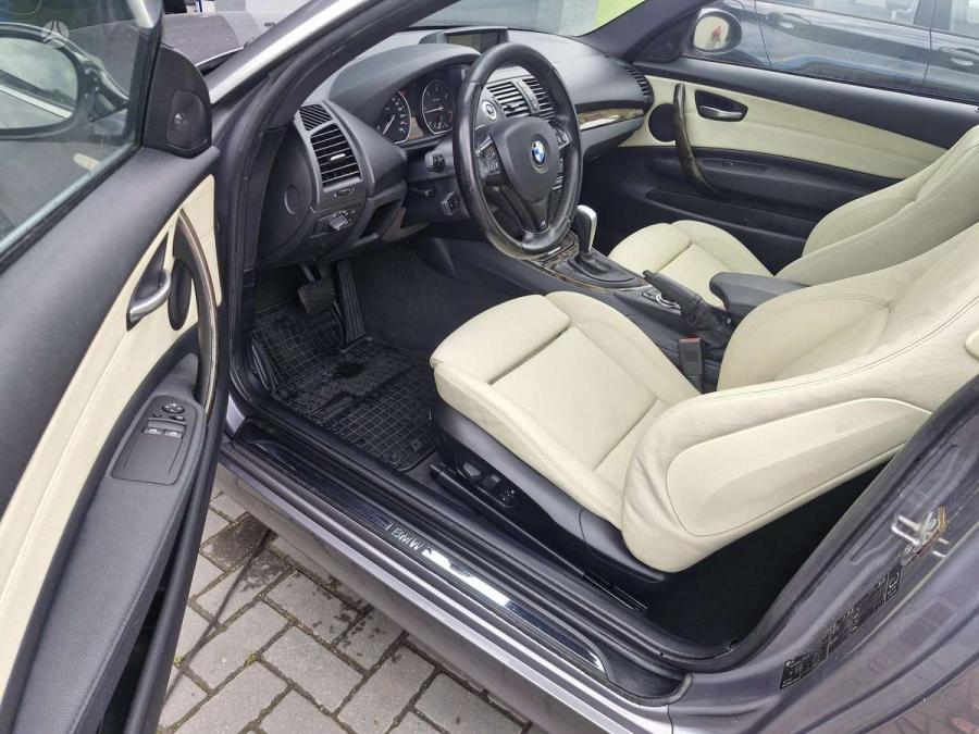 Grey BMW 123 2009 in Vilnius, with an engine capacity of 2.00 L and mileage of 240 thousand km for 6300 €, photo 14 on AUTOMOTO.COM.LV