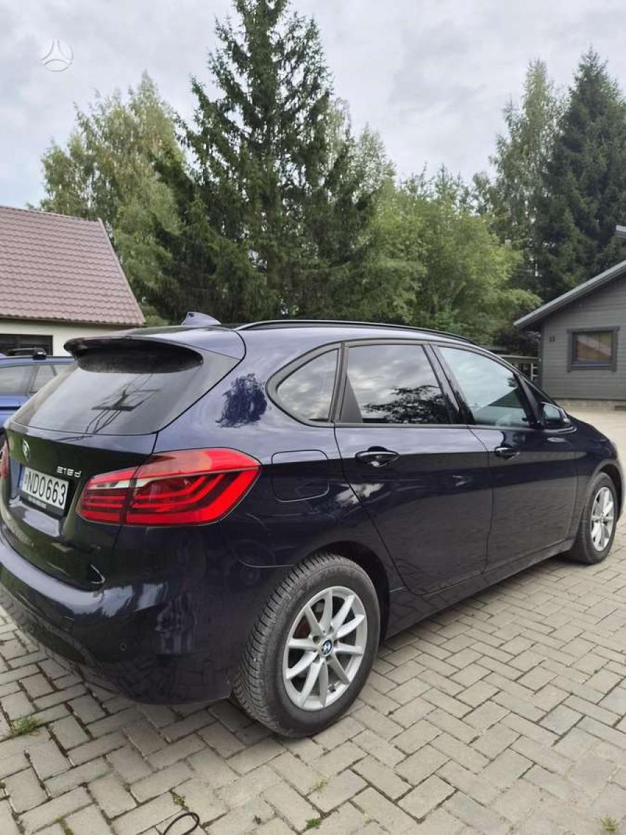 Blue BMW 216 Active Tourer 2016 in Vilnius, with an engine capacity of 1.50 L and mileage of 291 thousand km for 6200 €, photo 22 on AUTOMOTO.COM.LV