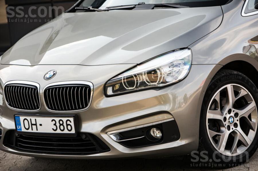 Brown BMW 216 2016 in Jelgava, with an engine capacity of 1.50 L and mileage of 185 thousand km for 9990 €, photo 1 on AUTOMOTO.COM.LV