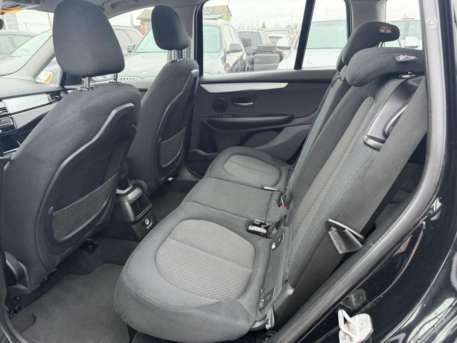 Black BMW 216 Gran Tourer 2016 in Kaunas, with an engine capacity of 1.50 L and mileage of 201 thousand km for 9450 €, photo 20 on AUTOMOTO.COM.LV