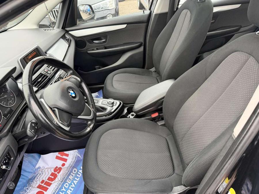 Black BMW 216 Gran Tourer 2016 in Kaunas, with an engine capacity of 1.50 L and mileage of 201 thousand km for 9450 €, photo 23 on AUTOMOTO.COM.LV