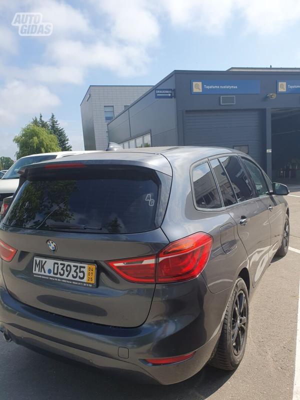 Pelēks BMW 216 Gran Tourer 2018 Panevēža, ar dzinēja tilpumu 1.50 L un nobraukumu 213 tūkst. km par 9999 €, foto 2 vietnē AUTOMOTO.COM.LV