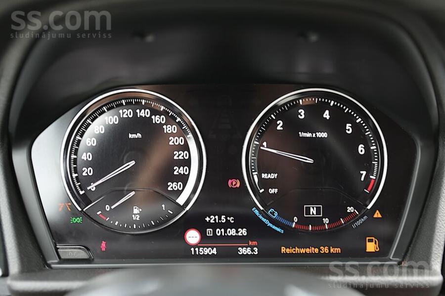 Pelēks BMW 216 2019 Tukums, ar dzinēja tilpumu 1.50 L un nobraukumu 116 tūkst. km par 11490 €, foto 17 vietnē AUTOMOTO.COM.LV