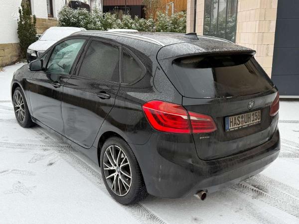 Black BMW 218 Active Tourer 2014 in Utena, with an engine capacity of 2.00 L and mileage of 280 thousand km for 7599 €, photo 4 on AUTOMOTO.COM.LV
