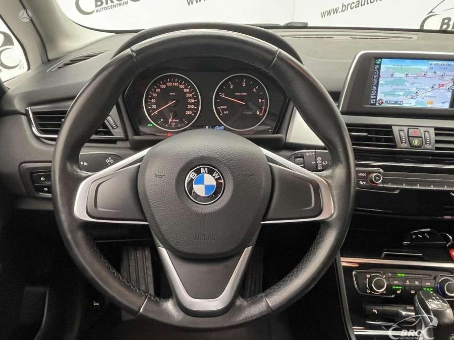 Black BMW 218 Active Tourer 2014 in Vilnius, with an engine capacity of 2.00 L and mileage of 182 thousand km for 7900 €, photo 28 on AUTOMOTO.COM.LV