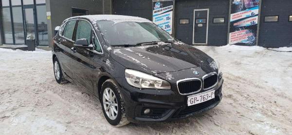Black BMW 218 Active Tourer 2015 in Kaunas, with an engine capacity of 2.00 L and mileage of 289 thousand km for 6650 €, photo 1 on AUTOMOTO.COM.LV