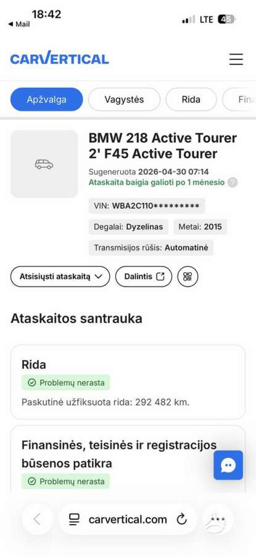 Черный БМВ 218 Active Tourer 2015 в Алитус, объемом двигателя 2.00 л и пробегом 300 тыс. км за 7700 €, фото 31 на AUTOMOTO.COM.LV