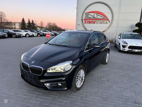 Black BMW 218 Active Tourer 2016 in Telschi, with an engine capacity of 2.00 L and mileage of 225 thousand km for 8700 €, photo 2 on AUTOMOTO.COM.LV