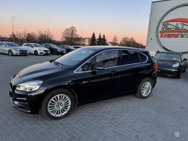 Black BMW 218 Active Tourer 2016 in Telschi, with an engine capacity of 2.00 L and mileage of 225 thousand km for 8700 €, photo 3 on AUTOMOTO.COM.LV