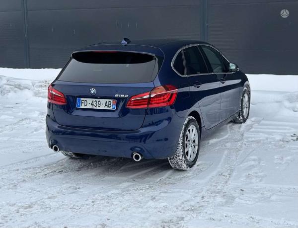 Blue BMW 218 Active Tourer 2019 in Vilnius, with an engine capacity of 2.00 L and mileage of 192 thousand km for 8000 €, photo 8 on AUTOMOTO.COM.LV