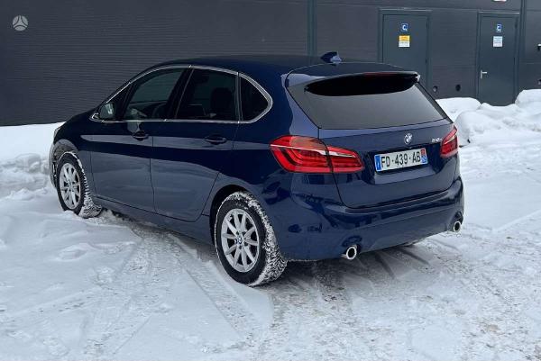 Blue BMW 218 Active Tourer 2019 in Vilnius, with an engine capacity of 2.00 L and mileage of 192 thousand km for 8000 €, photo 9 on AUTOMOTO.COM.LV