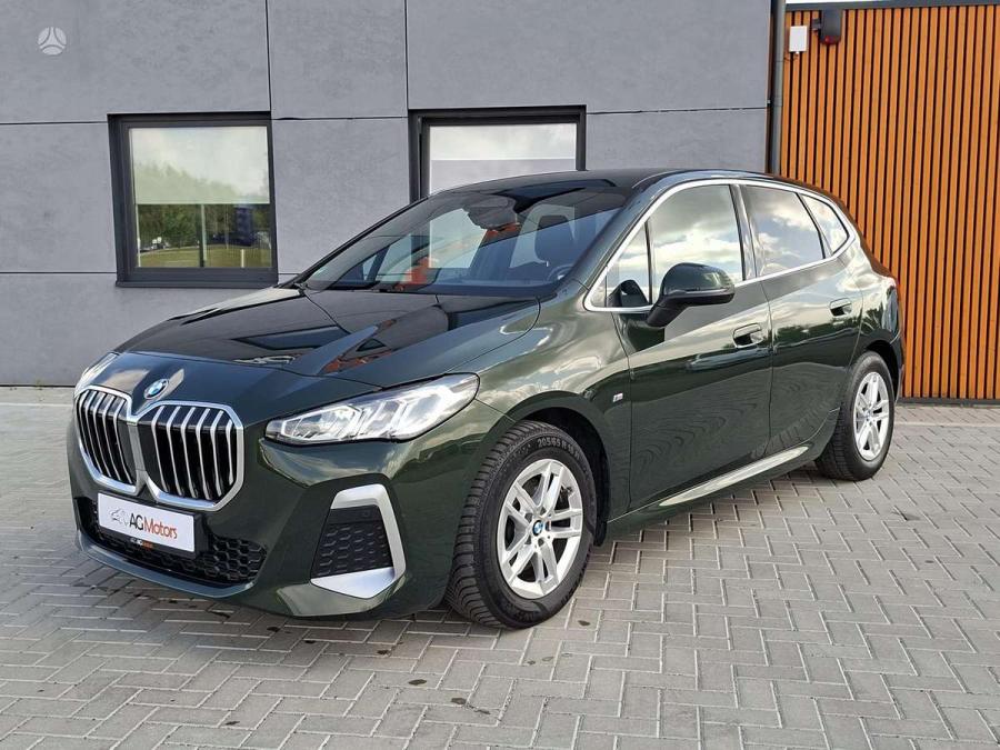 Zaļš BMW 218 Active Tourer 2023 Viļņa, ar dzinēja tilpumu 1.50 L un nobraukumu 112 tūkst. km par 22500 €, foto 1 vietnē AUTOMOTO.COM.LV