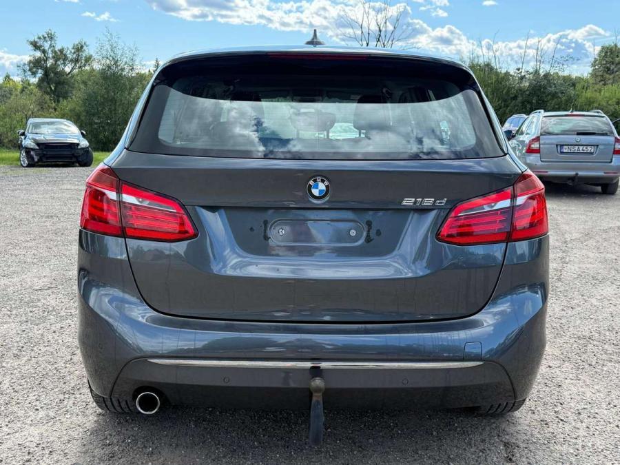 Grey BMW 218 Active Tourer 2015 in Utena, with an engine capacity of 2.00 L and mileage of 178 thousand km for 6750 €, photo 9 on AUTOMOTO.COM.LV