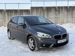 Grey BMW 218 Active Tourer 2016 in Vilnius, with an engine capacity of 2.00 L and mileage of 221 thousand km for 8200 €, photo  on AUTOMOTO.COM.LV