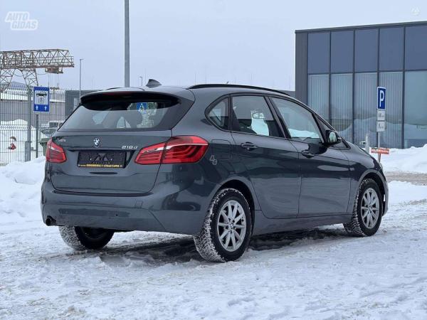 Pelēks BMW 218 Active Tourer 2016 Šauļi, ar dzinēja tilpumu 2.00 L un nobraukumu 218 tūkst. km par 8700 €, foto 8 vietnē AUTOMOTO.COM.LV