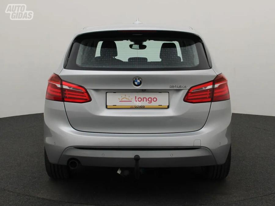 Grey BMW 218 Active Tourer 2014 in Vilnius, with an engine capacity of 2.00 L and mileage of 165 thousand km for 9699 €, photo 6 on AUTOMOTO.COM.LV