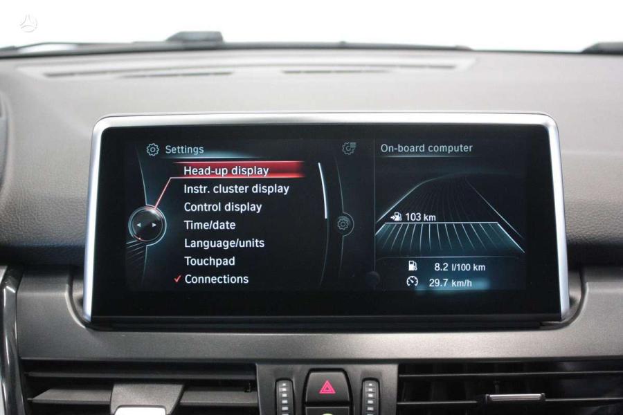 Pelēks BMW 218 Active Tourer 2014 Kauņa, ar dzinēja tilpumu 1.50 L un nobraukumu 238 tūkst. km par 6900 €, foto 23 vietnē AUTOMOTO.COM.LV