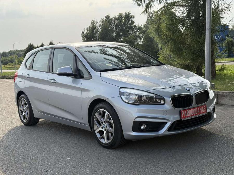 Pelēks BMW 218 Active Tourer 2015 Panevēža, ar dzinēja tilpumu 2.00 L un nobraukumu 169 tūkst. km par 8900 €, foto 6 vietnē AUTOMOTO.COM.LV