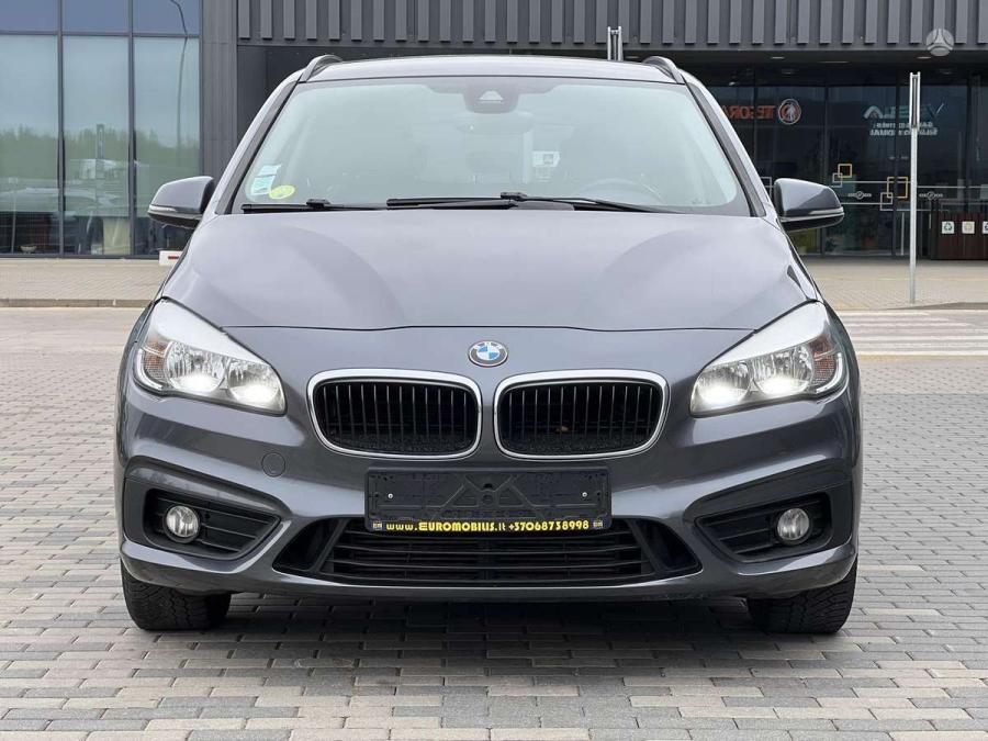 Pelēks BMW 218 Active Tourer 2016 Šauļi, ar dzinēja tilpumu 2.00 L un nobraukumu 218 tūkst. km par 7900 €, foto 4 vietnē AUTOMOTO.COM.LV