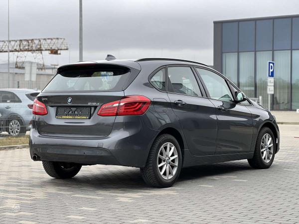Pelēks BMW 218 Active Tourer 2016 Šauļi, ar dzinēja tilpumu 2.00 L un nobraukumu 218 tūkst. km par 7900 €, foto 8 vietnē AUTOMOTO.COM.LV