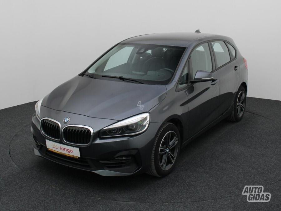Grey BMW 218 Active Tourer 2019 in Vilnius, with an engine capacity of 1.50 L and mileage of 191 thousand km for 13399 €, photo 1 on AUTOMOTO.COM.LV