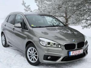 Yellow BMW 218 Active Tourer 2015 in Raseiniai, with an engine capacity of 2.00 L and mileage of 236 thousand km for 7950 €, photo  on AUTOMOTO.COM.LV