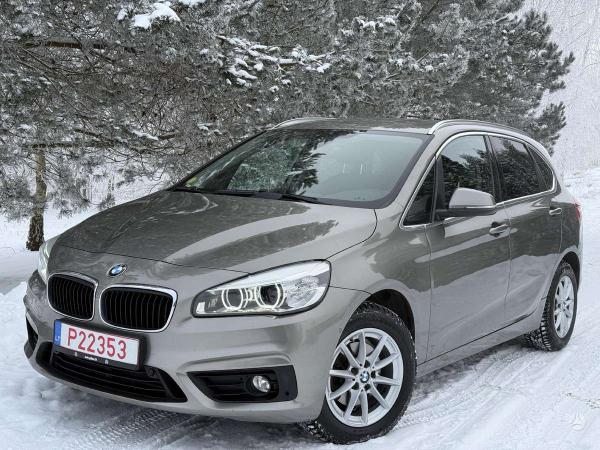 Yellow BMW 218 Active Tourer 2015 in Raseiniai, with an engine capacity of 2.00 L and mileage of 236 thousand km for 7950 €, photo 2 on AUTOMOTO.COM.LV