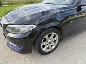 Black BMW 218 2015 in Vilnius, with an engine capacity of 2.00 L and mileage of 189 thousand km for 8450 €, photo 7 on AUTOMOTO.COM.LV