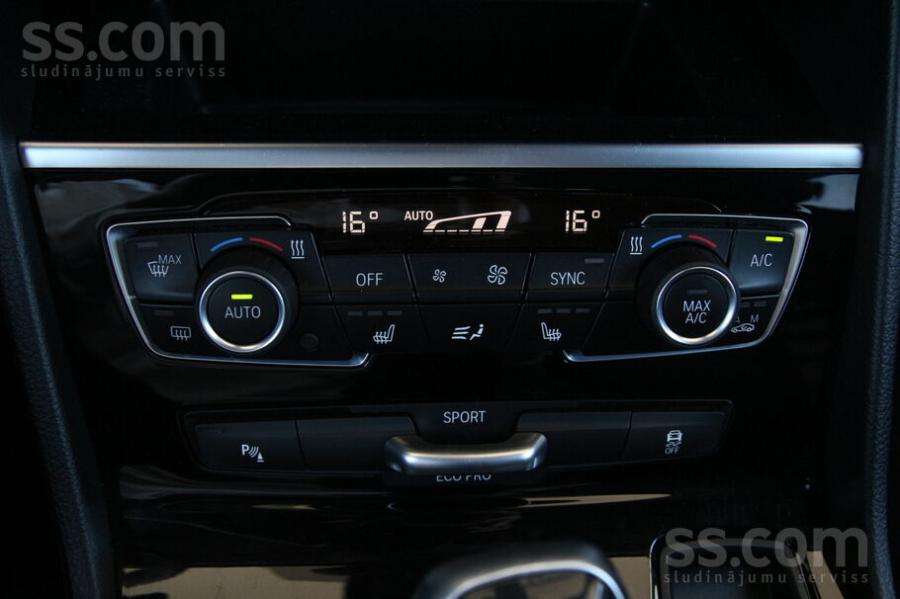 Black BMW 218 2018 in Riga, with an engine capacity of 2.00 L and mileage of 159 thousand km for 13900 €, photo 17 on AUTOMOTO.COM.LV