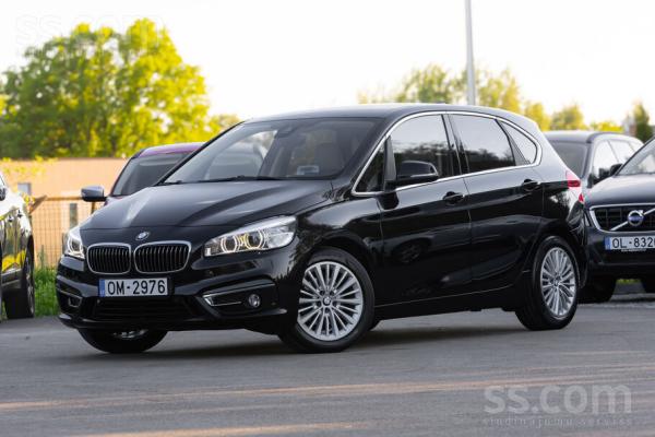 Black BMW 218 2014 in Jelgava, with an engine capacity of 2.00 L and mileage of 0 thousand km for 7950 €, photo 1 on AUTOMOTO.COM.LV