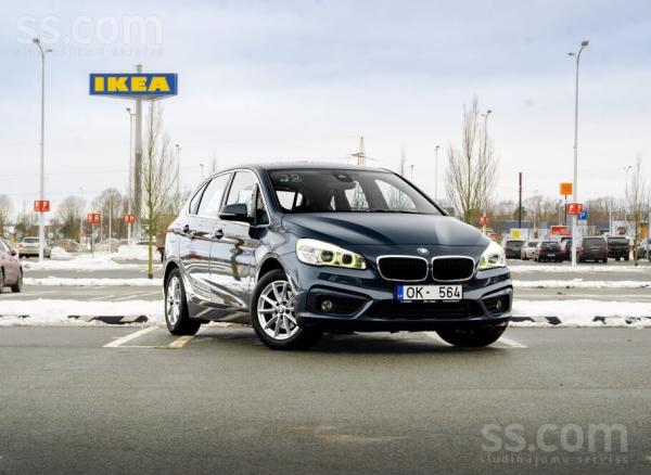 Black BMW 218 2015 in Riga, with an engine capacity of 2.00 L and mileage of 254 thousand km for 8990 €, photo 2 on AUTOMOTO.COM.LV
