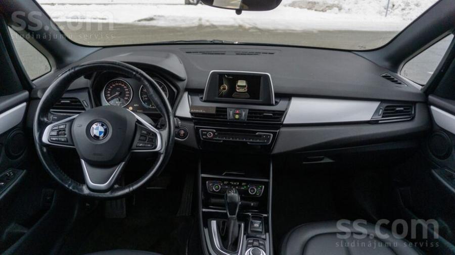 Black BMW 218 2015 in Riga, with an engine capacity of 2.00 L and mileage of 254 thousand km for 8990 €, photo 12 on AUTOMOTO.COM.LV